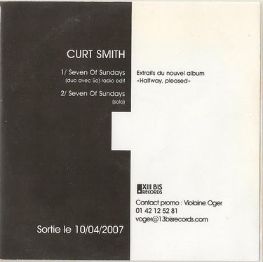 Curt Smith - Seven Of Sundays (Single) - Reviews - Album of The Year