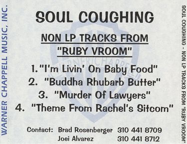 Soul Coughing - Non LP Tracks From "Ruby Vroom" - Reviews - Album of ...