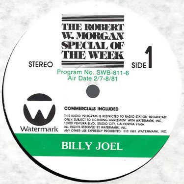 Billy Joel - The Robert W. Morgan Special of The Week - Reviews - Album ...