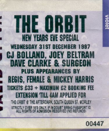 Surgeon - Surgeon @ NYE Special, The Orbit, The Afterdark Club, Morley ...