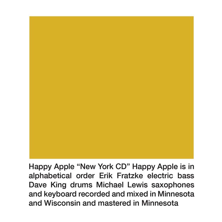 Happy Apple - New York CD - Reviews - Album of The Year