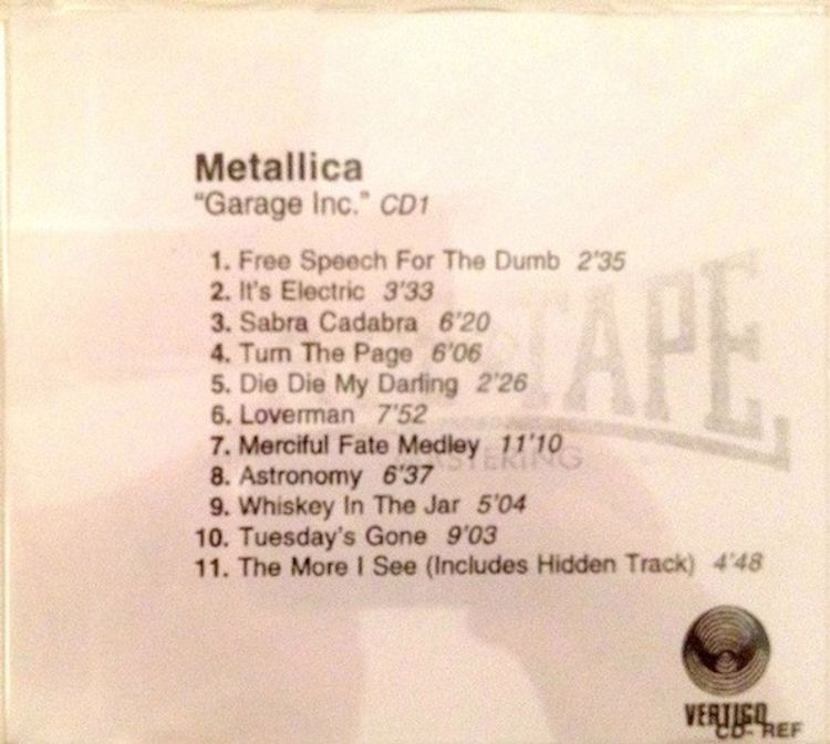 Metallica - Garage Inc. [Promotional Sampler] (Miscellaneous) - Reviews ...