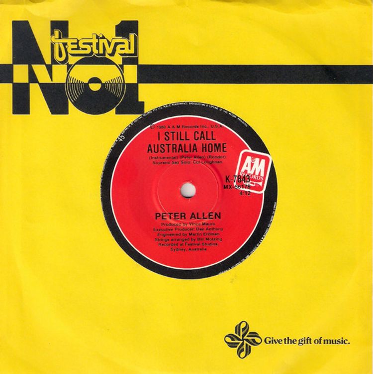 Peter Allen - I Still Call Australia Home (Single) - Reviews - Album of ...