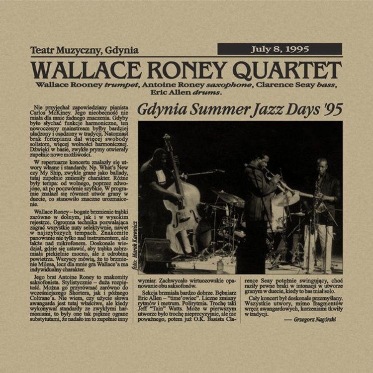 Wallace Roney Quartet - Gdynia Summer Jazz Days '95 - Reviews - Album ...