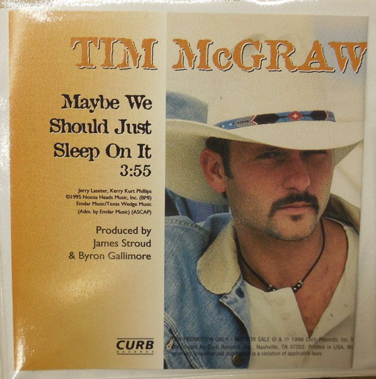 Tim McGraw - Maybe We Should Just Sleep on It (Single) - Reviews ...
