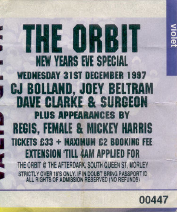Surgeon - Surgeon @ NYE Special, The Orbit, The Afterdark Club, Morley ...
