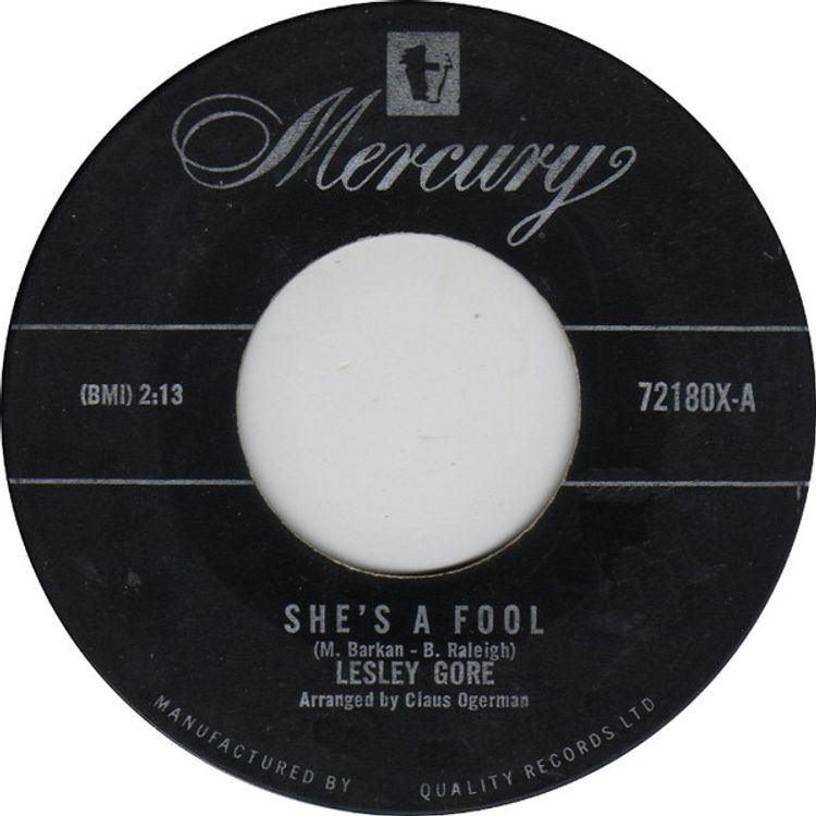Lesley Gore - She's A Fool (Single) - Reviews - Album of The Year